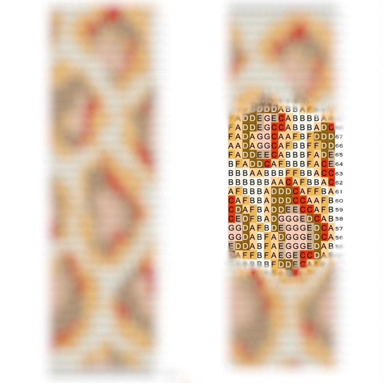 Loom Bead Bracelet Pattern: Animal Print Miyuki Delica (PDF Pattern ...