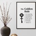 The Golden Rule, Bible Verse Wall Art, Matthew 7 12, Bible Quote Print ...