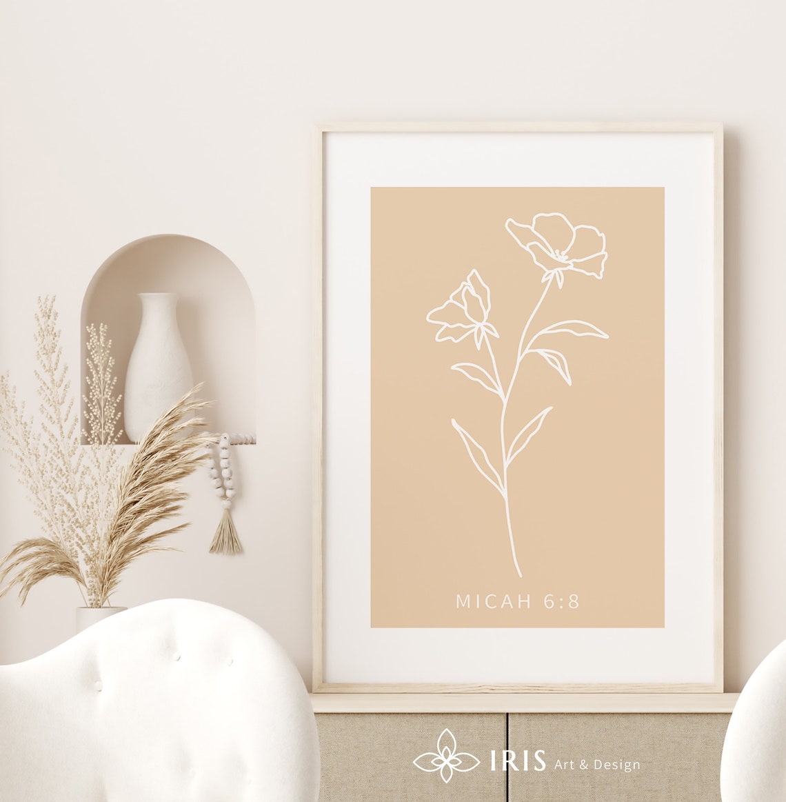 Micah 6:8 Bible Verse Wall Art Set Scripture Set of 2 | Etsy