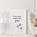 Make a Wish Dandelion Print, Wish Quote, Floral Quote, Dandelion Wall ...