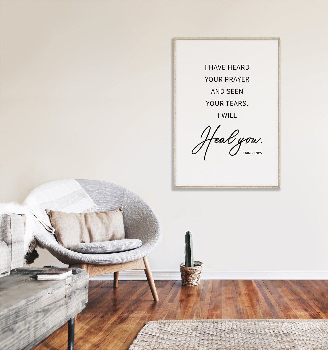 Heal Bible Verse Printable Wall Art I Will Heal You Print 2 - Etsy