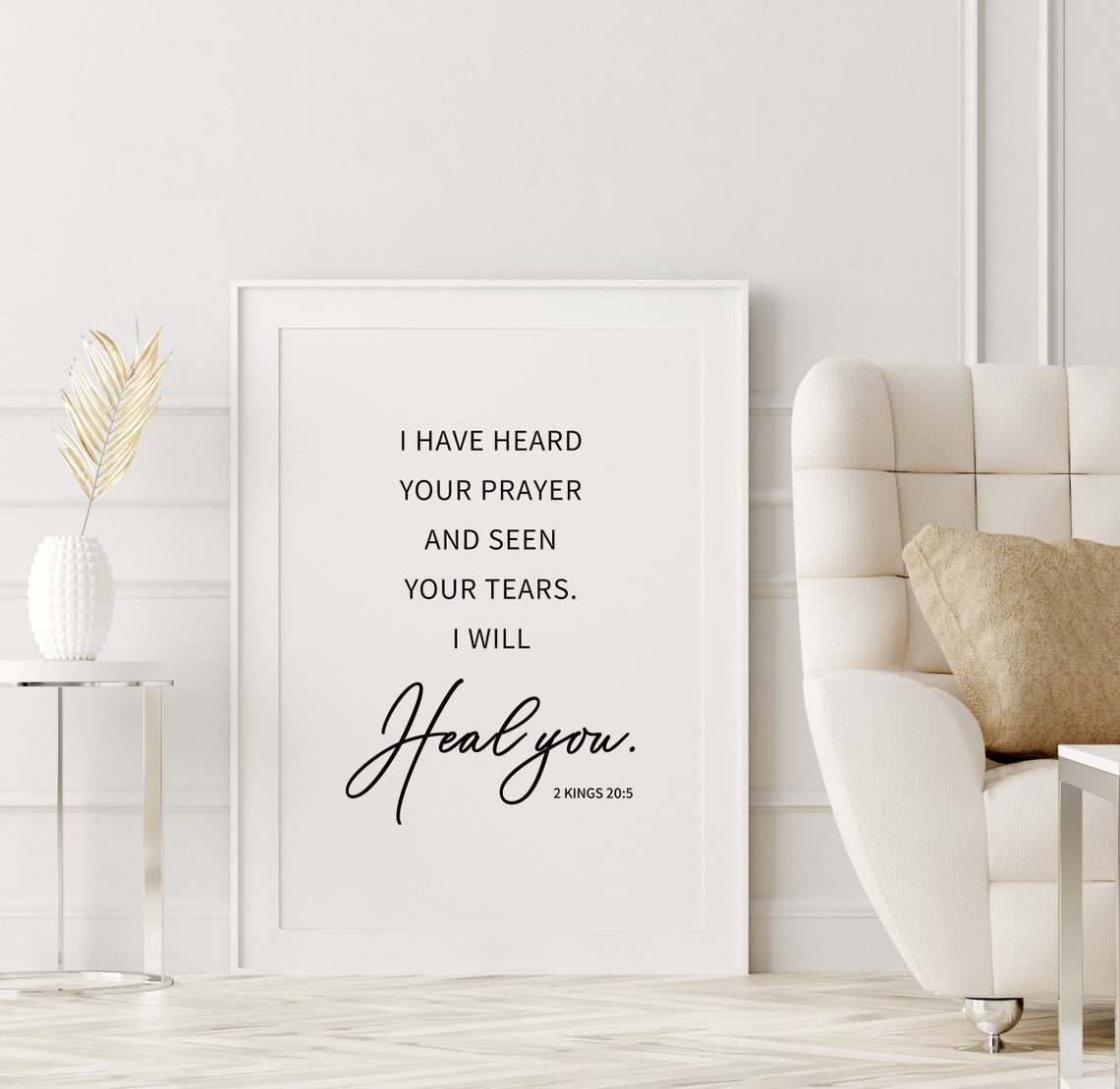 Heal Bible Verse Printable Wall Art I Will Heal You Print 2 - Etsy