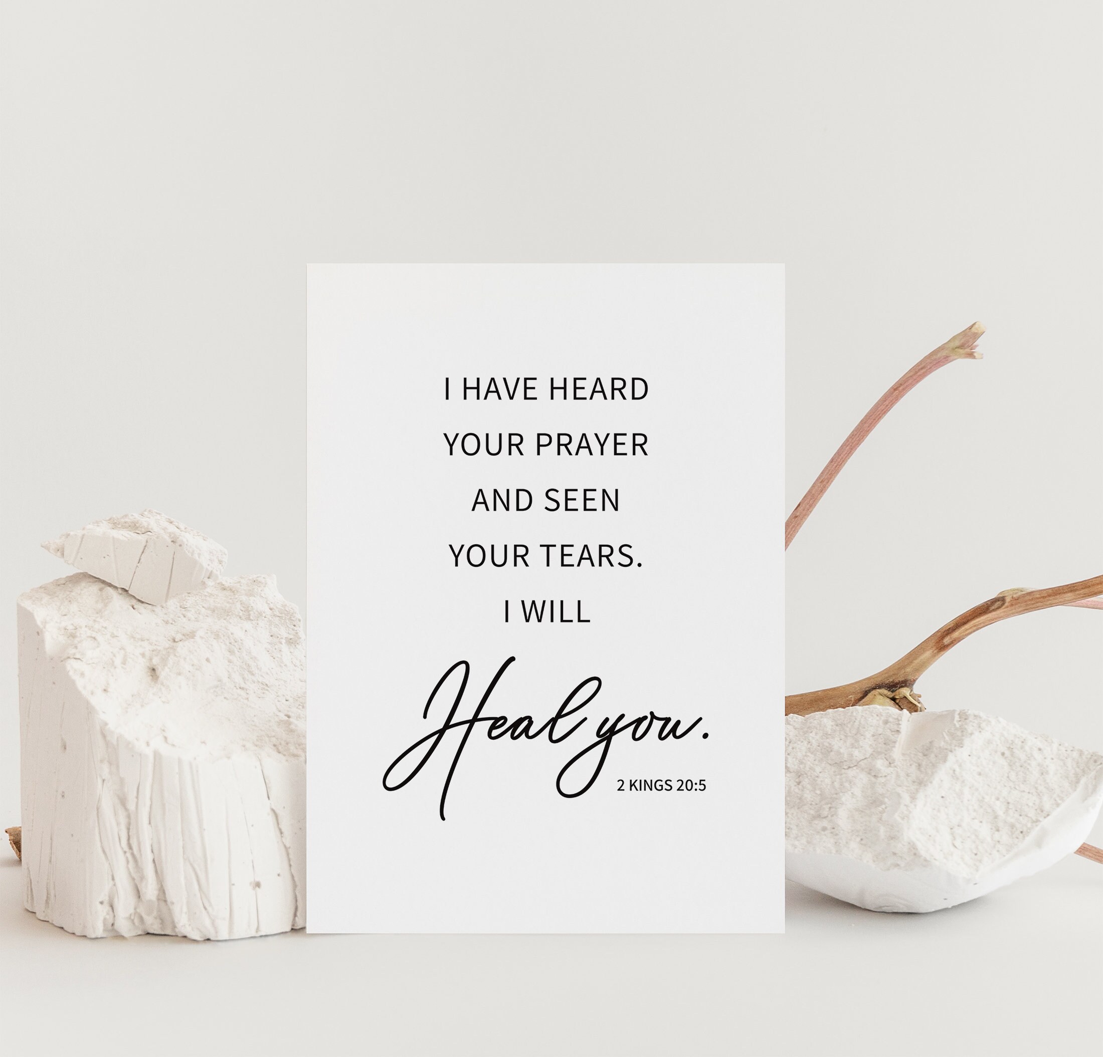 Heal Bible Verse Printable Wall Art I Will Heal You Print 2 - Etsy