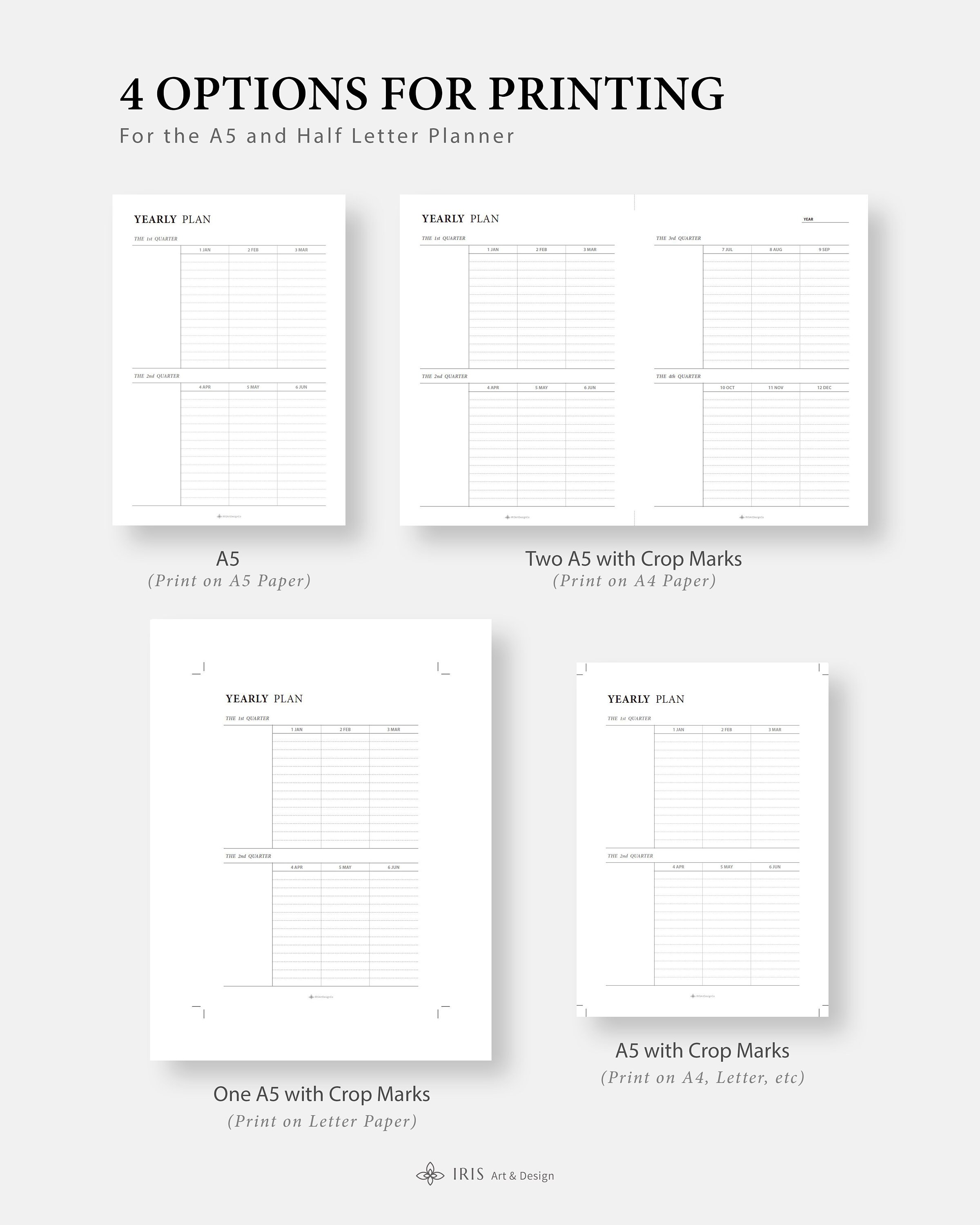 Quarterly Planner Printable on 2 Pages Quarterly Goals & to Do List ...