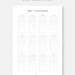 2023 2024 Yearly Calendar Planner Template Year at a Glance - Etsy