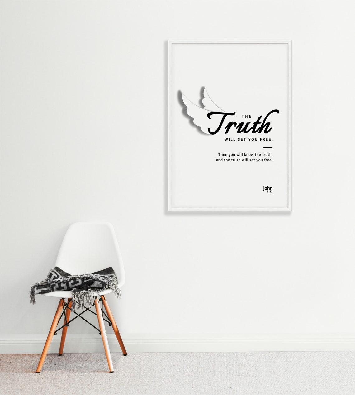 The Truth Will Set You Free John 8 32 Truth Print Bible - Etsy
