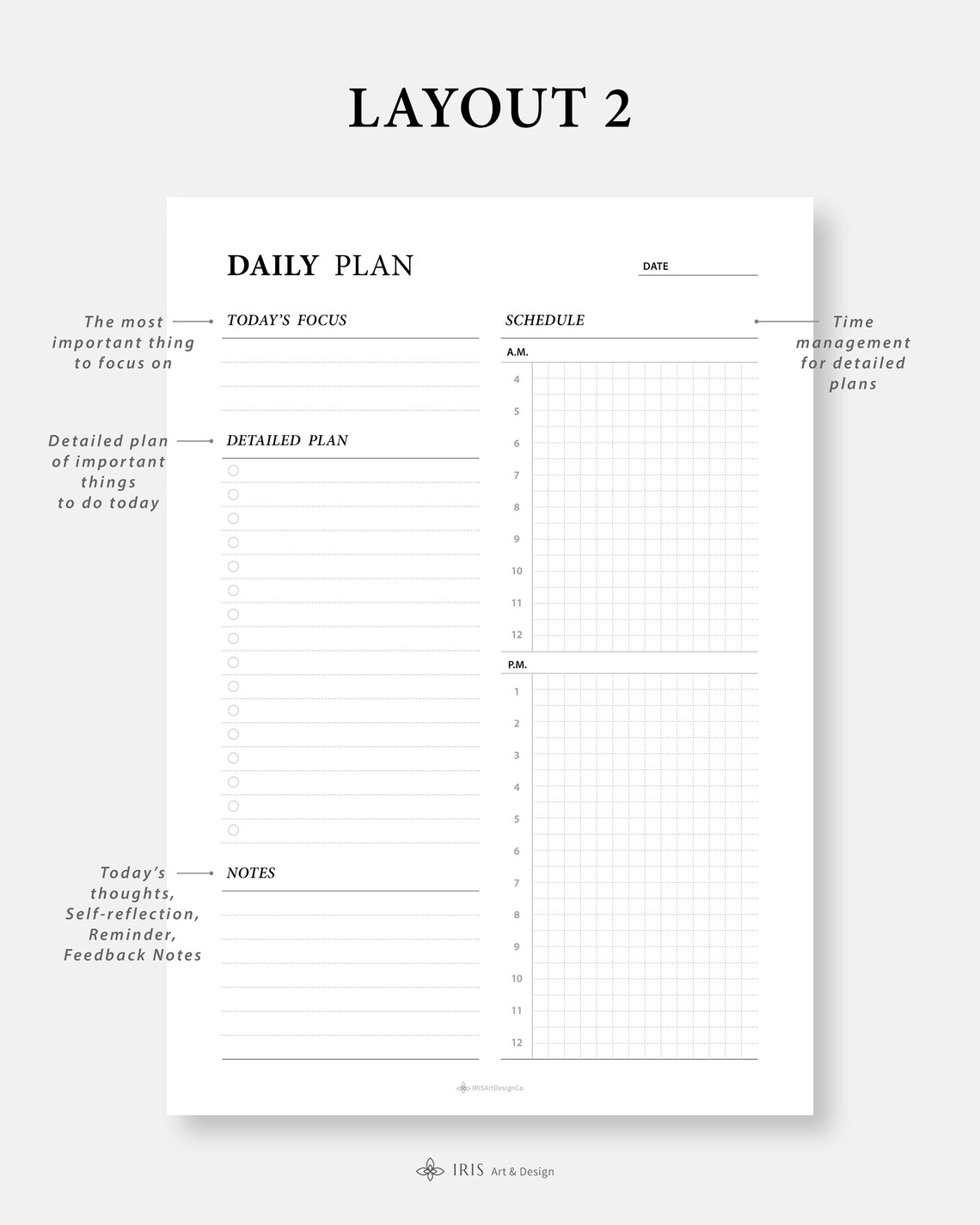 Daily Planner Printable | Half Hour Daily Planner | Daily Schedule, to ...