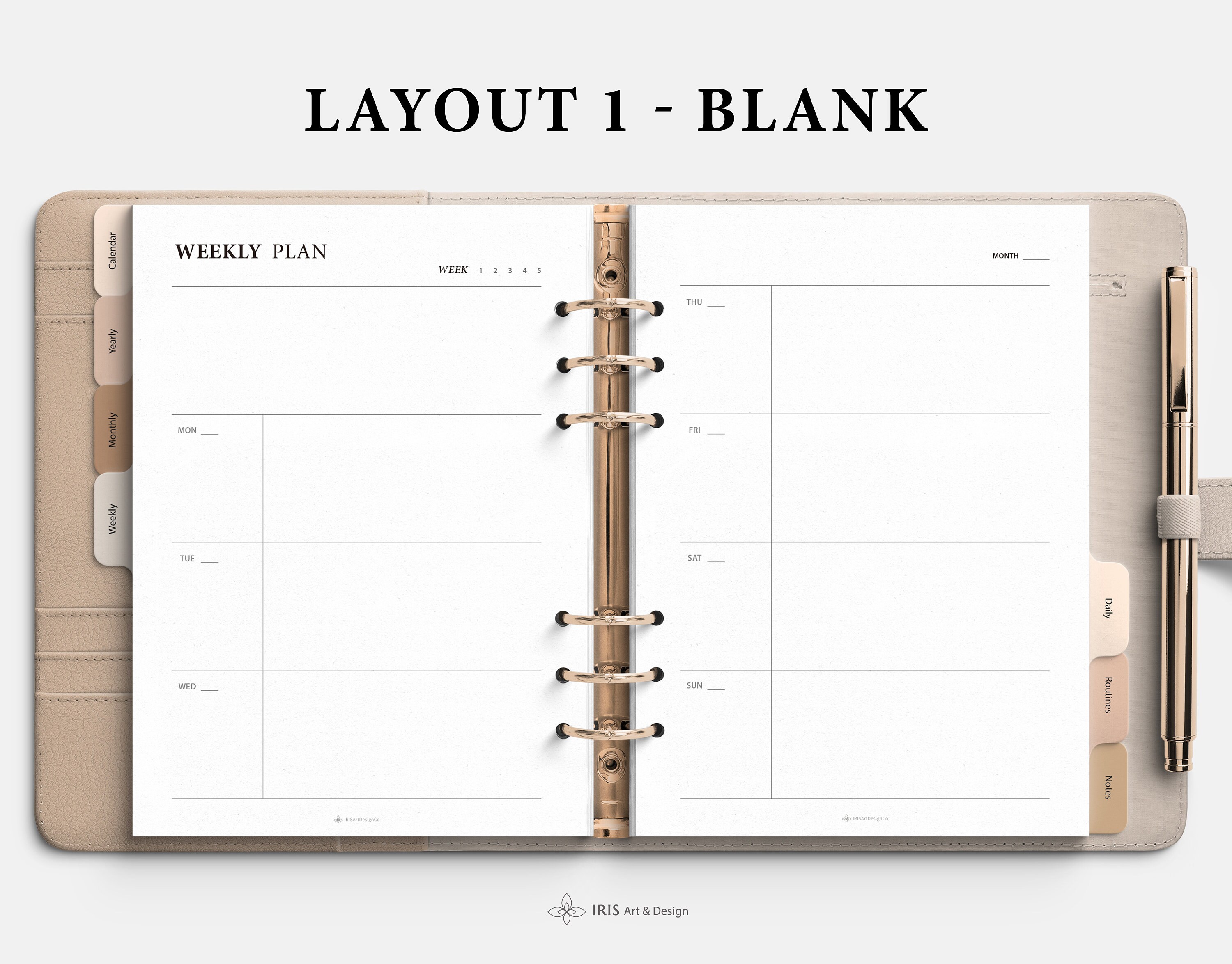 Weekly Planner Printable to Do List Weekly Planner 2 Pages Undated ...