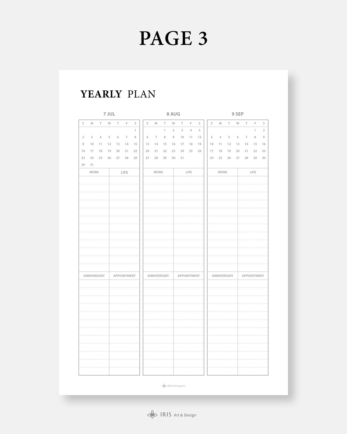 2023 Quarterly Work & Life to Do List Printable Yearly Overview ...