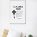 The Golden Rule, Bible Verse Wall Art, Matthew 7 12, Bible Quote Print ...
