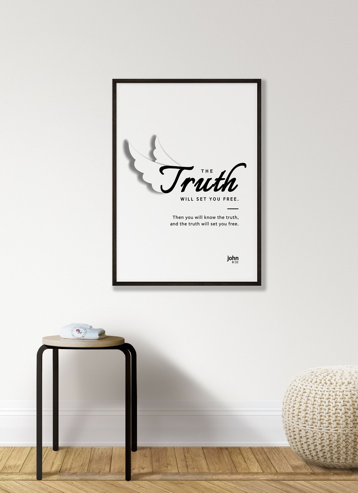 The Truth Will Set You Free John 8 32 Truth Print Bible - Etsy