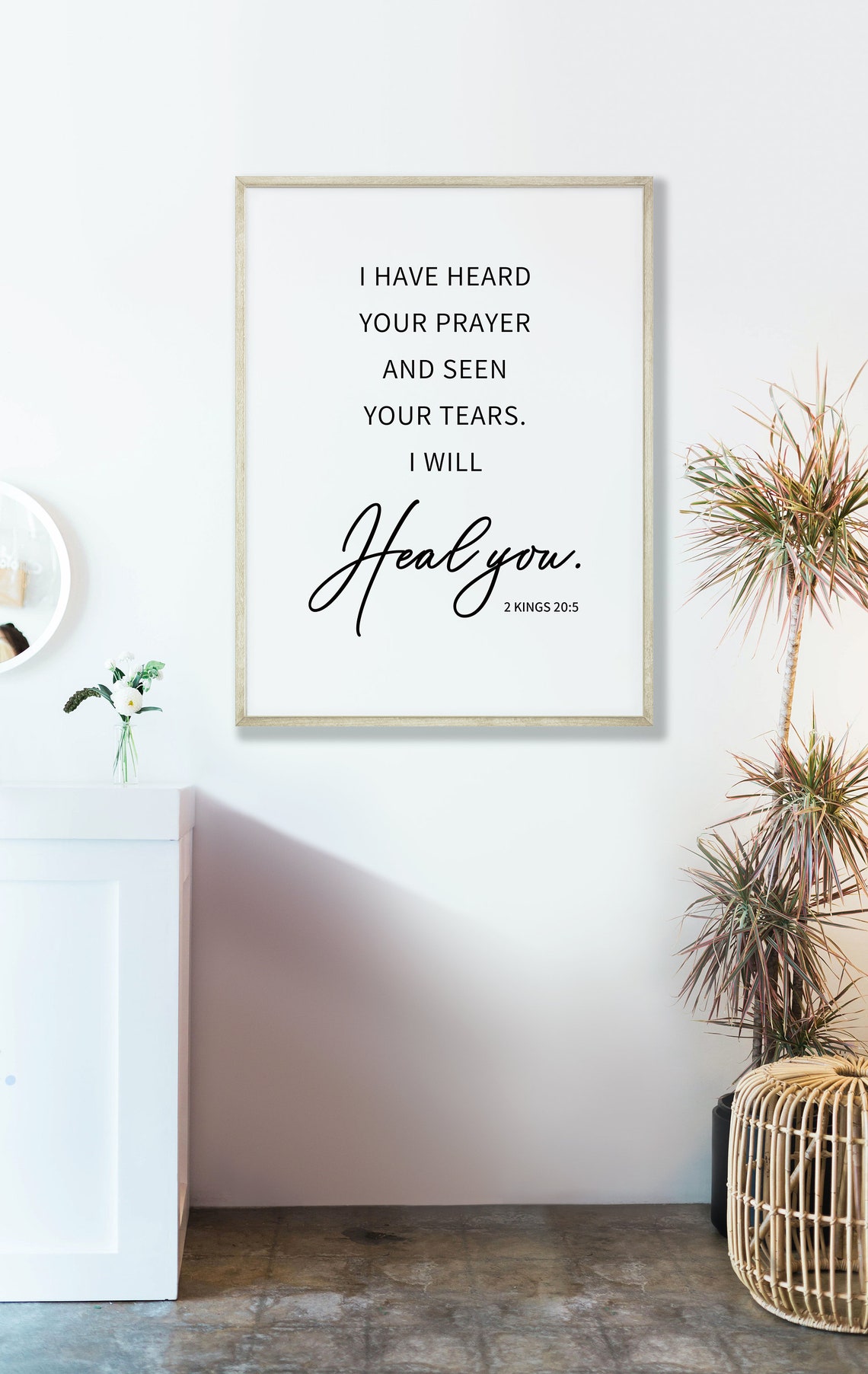 Heal Bible Verse Printable Wall Art I Will Heal You Print 2 - Etsy