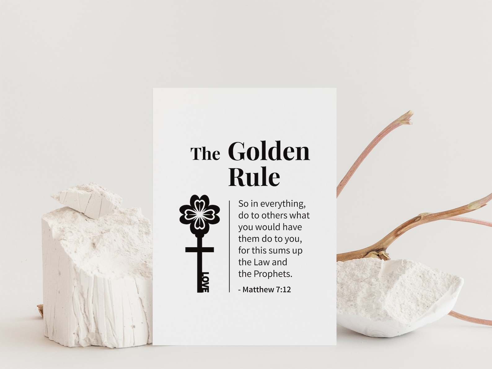 The Golden Rule Bible Verse Wall Art Matthew 7 12 Bible | Etsy