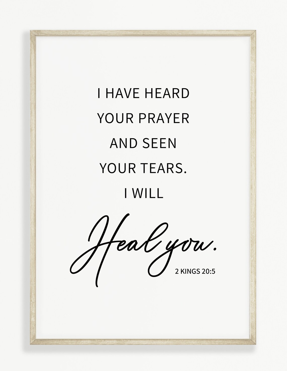 Heal Bible Verse Printable Wall Art I Will Heal You Print 2 - Etsy