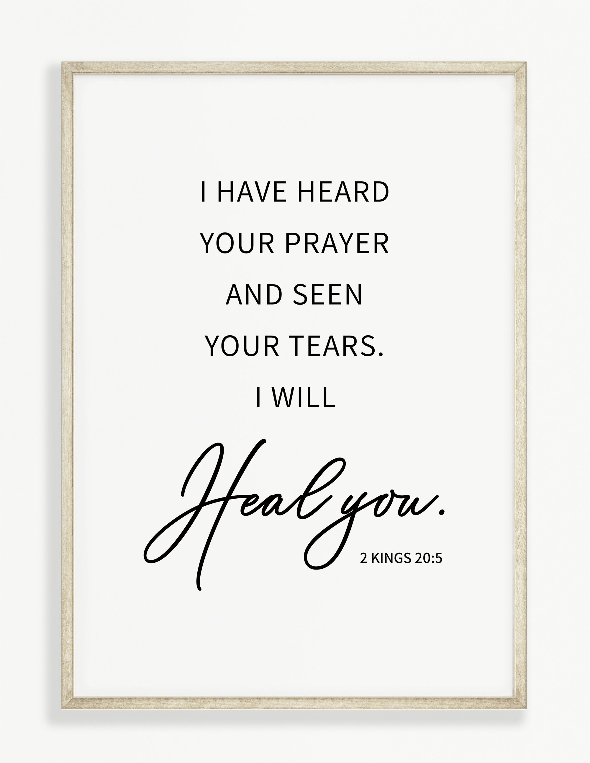 Heal Bible Verse Printable Wall Art I Will Heal You Print 2 - Etsy