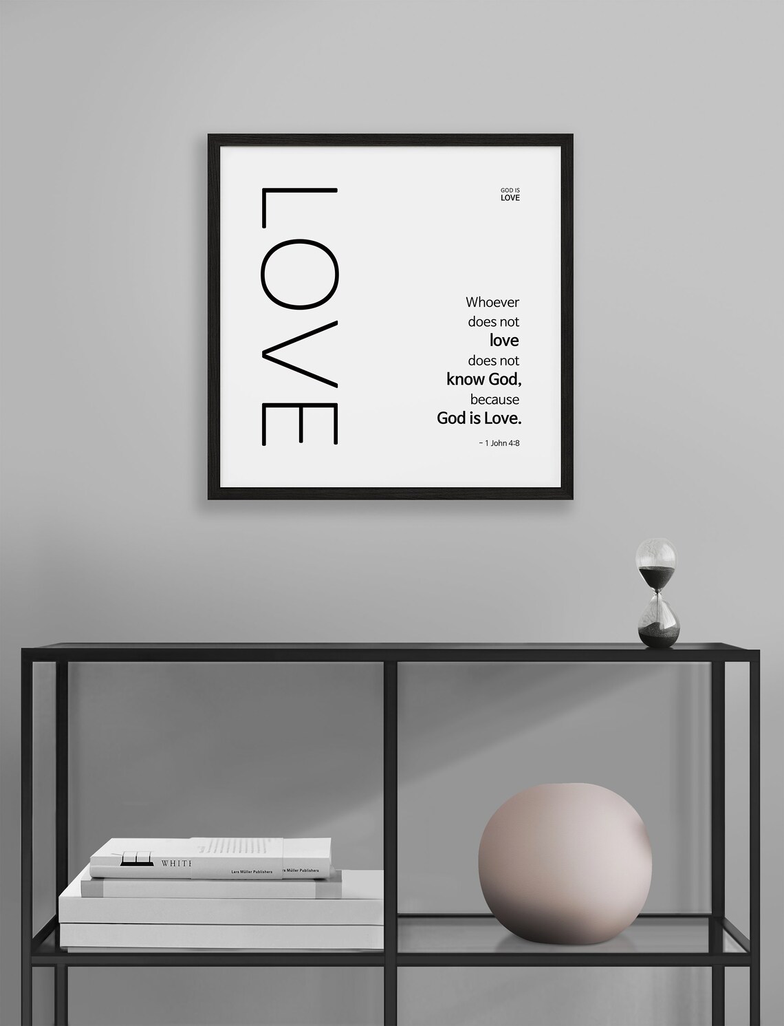 God is Love Print Love Bible Verse Love Wall Art Love Print Love Quote ...