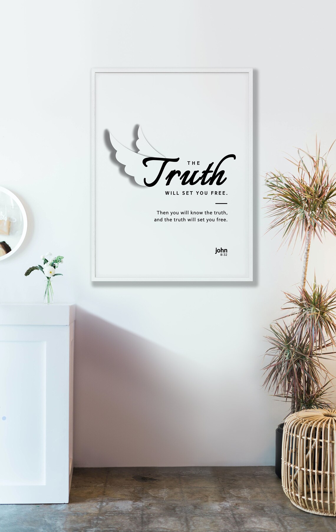 The Truth Will Set You Free John 8 32 Truth Print Bible - Etsy