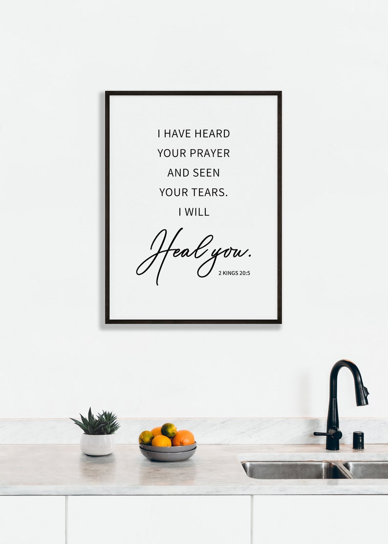 Heal Bible Verse Printable Wall Art I Will Heal You Print 2 - Etsy