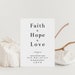 Faith Hope Love Print Bible Verse Wall Art 1 Corinthians - Etsy