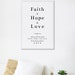 Faith Hope Love Print Bible Verse Wall Art 1 Corinthians - Etsy