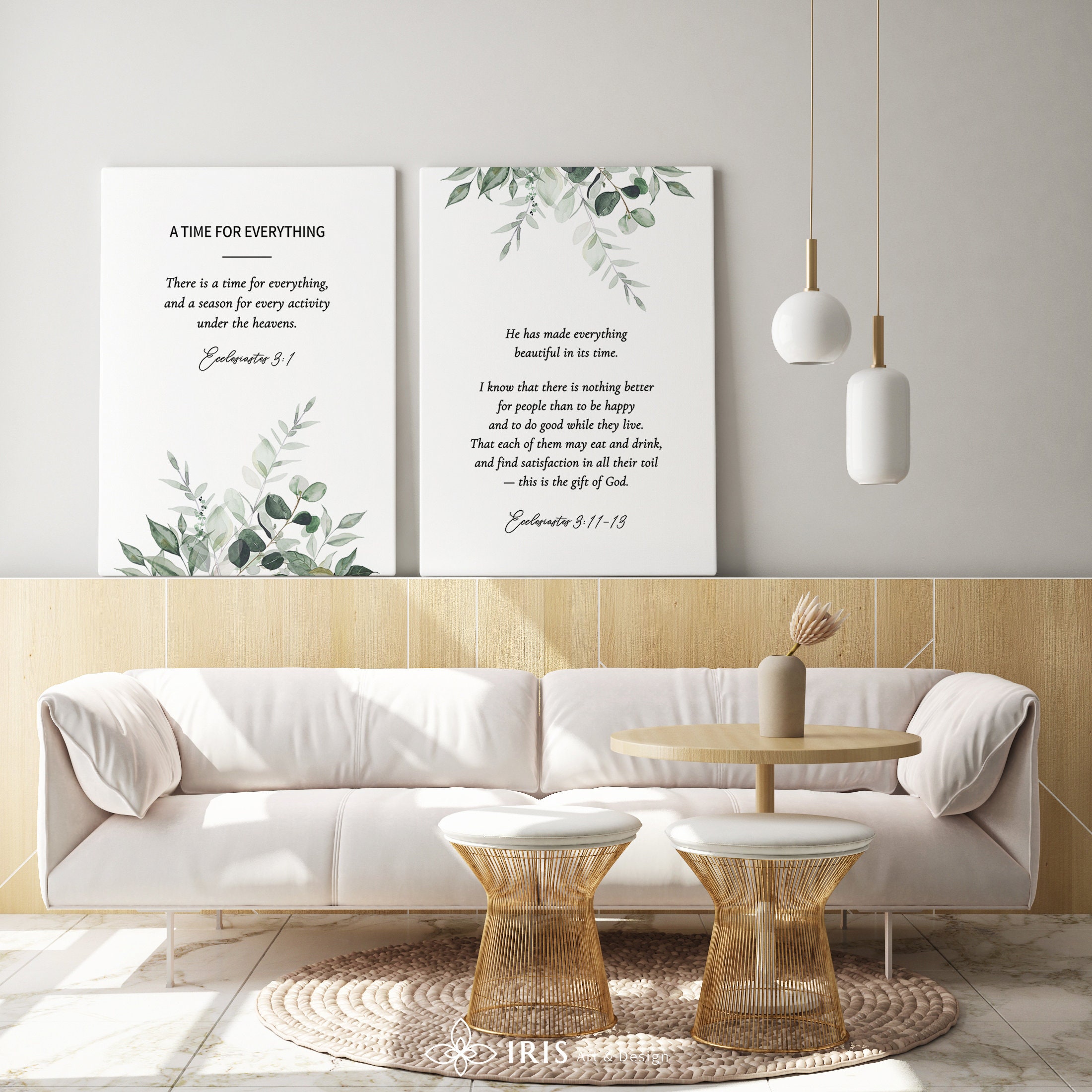 Ecclesiastes 3 1 Ecclesiastes 3 11 12-13 Bible Verse Wall - Etsy
