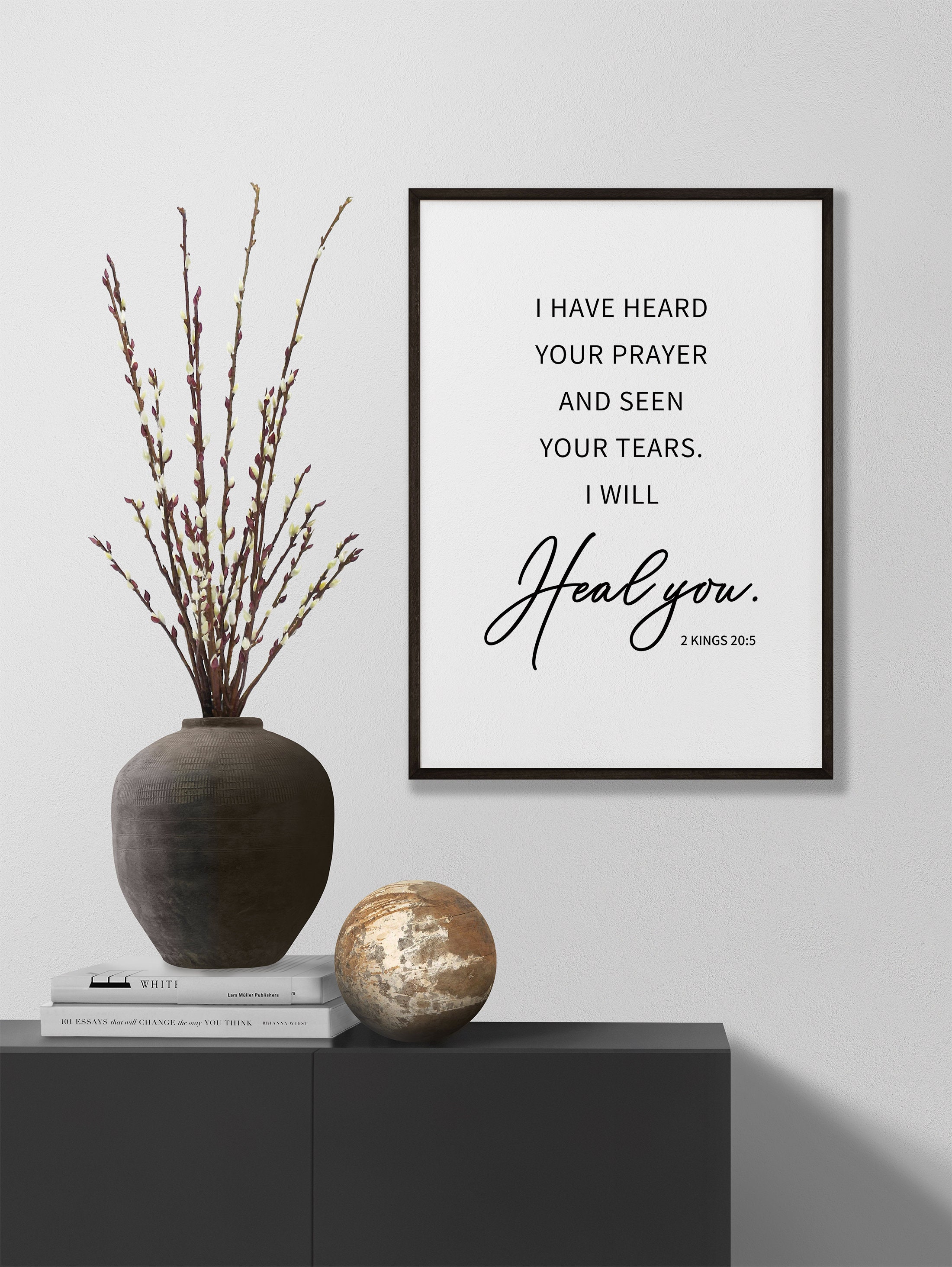 Heal Bible Verse Printable Wall Art I Will Heal You Print 2 - Etsy