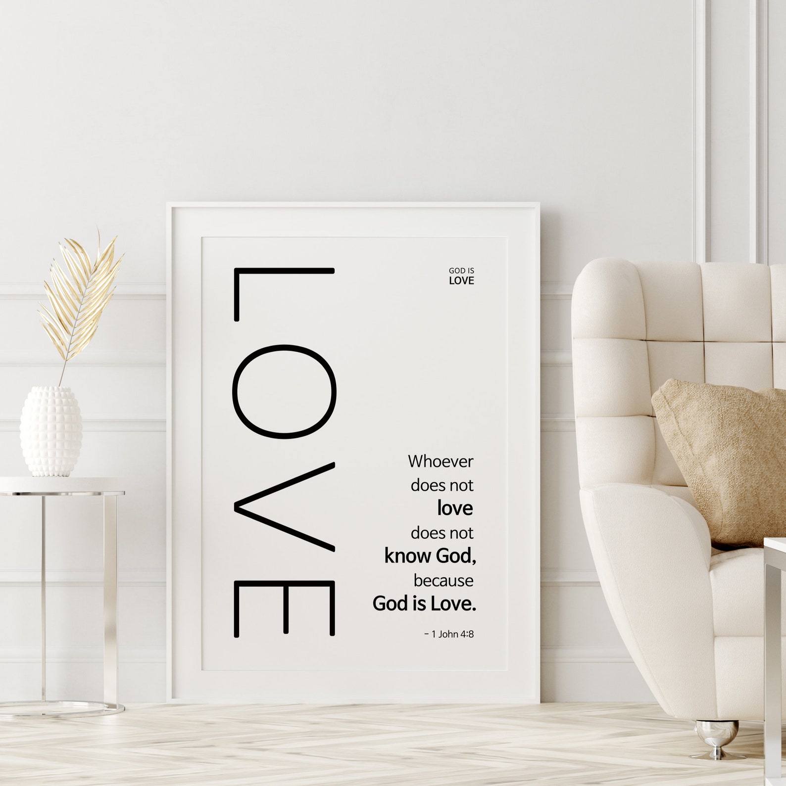 God is Love Print Love Bible Verse Love Wall Art Love Print Love Quote ...