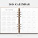 2023 2024 Yearly Calendar Planner | Year at a Glance Calendar Template ...