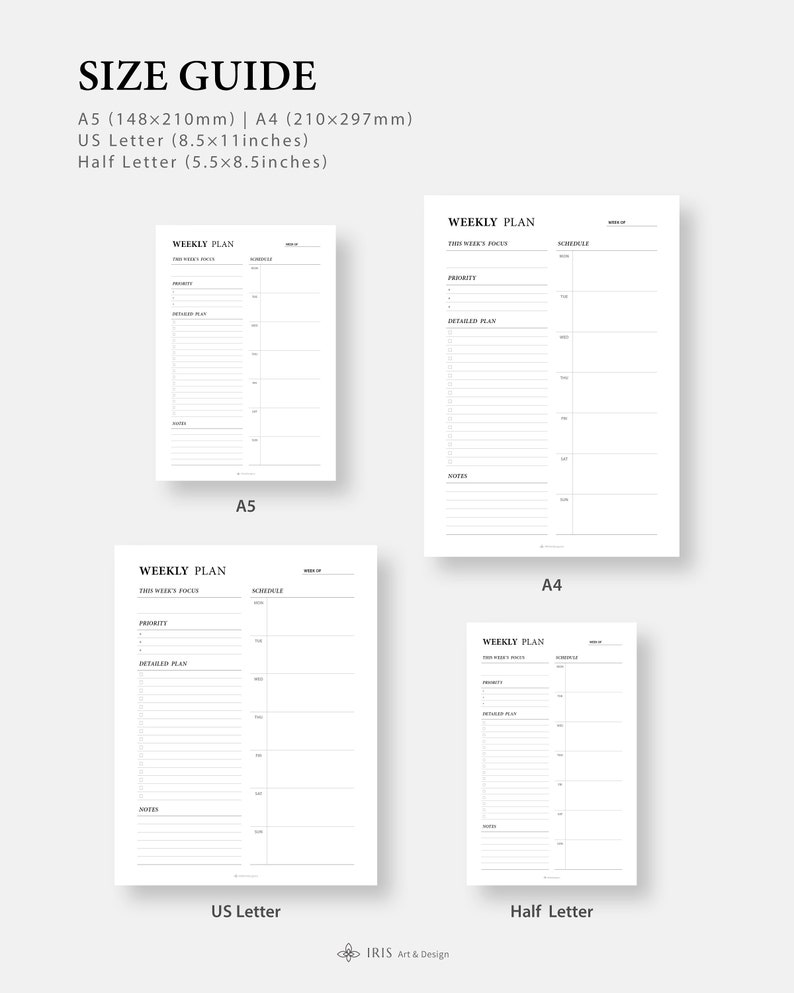 Weekly Planner Template Priority to Do List Weekly - Etsy