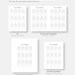 2023 2024 Yearly Calendar Planner Template | Year at a Glance Calendar ...