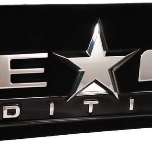 Texas Edition 3M Stick on Emblem Badge Decal FITS Sierra Chevy ...