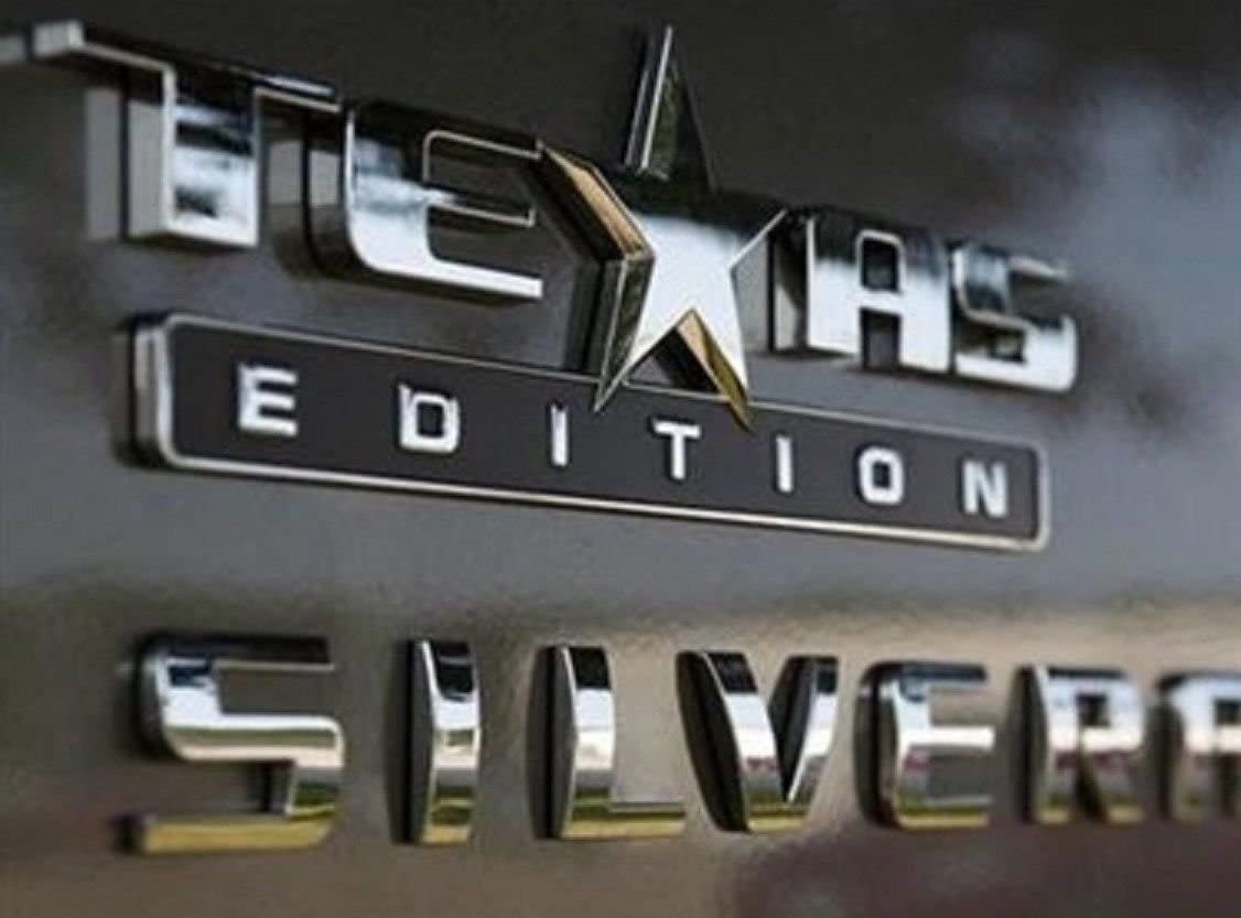 Texas Edition 3M Stick on Emblem Badge Decal FITS Sierra Chevy ...