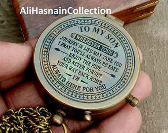 Compass to Son From Mom - Etsy