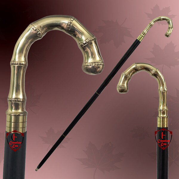 Bamboo Walking Stick - Etsy