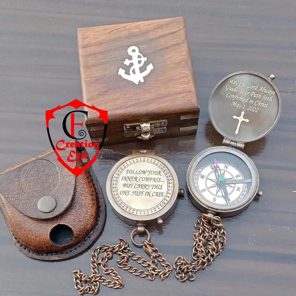 Engraved Compass - Etsy