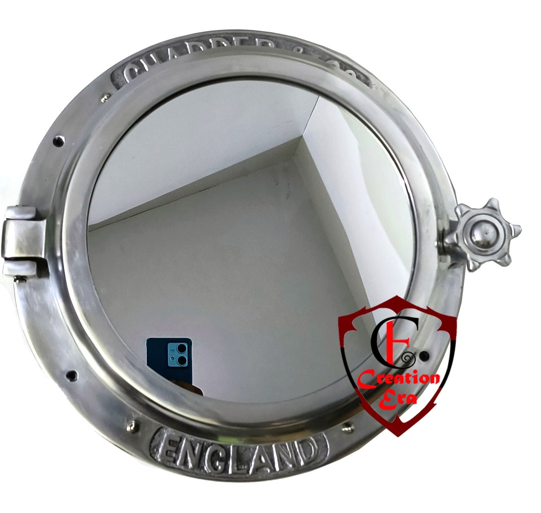 Nickel Plated Heavy Canal Boat Porthole Window Vintage Nautical ...