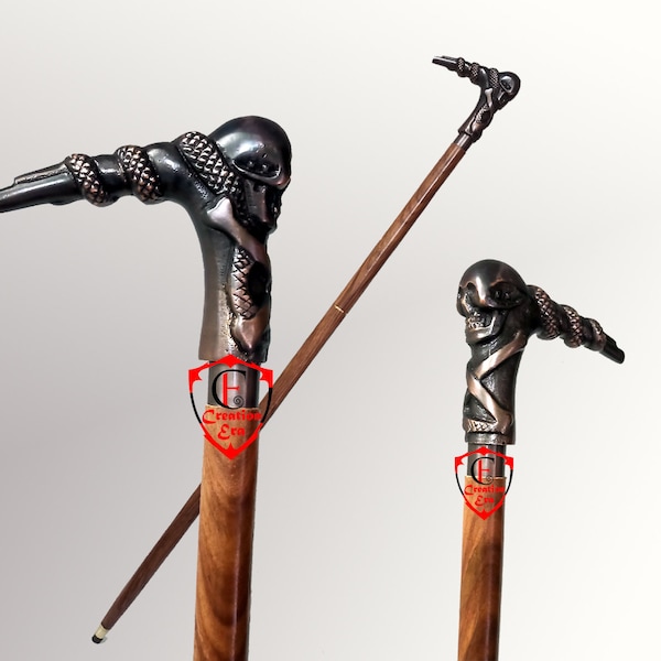 Skull Walking Cane - Etsy
