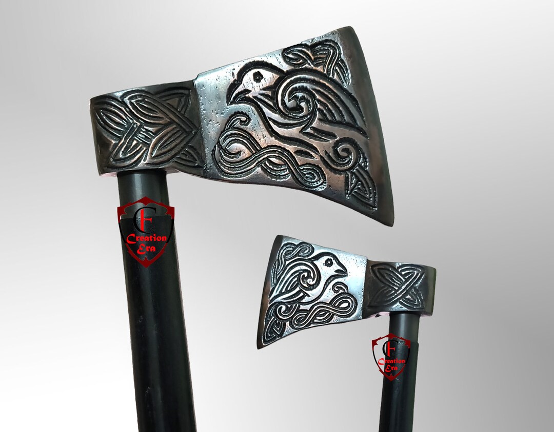 Beautiful Norse Viking Axe Cane, Bearded Axe Stick, Viking Cane ...