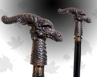 Walking Cane Dragon - Etsy