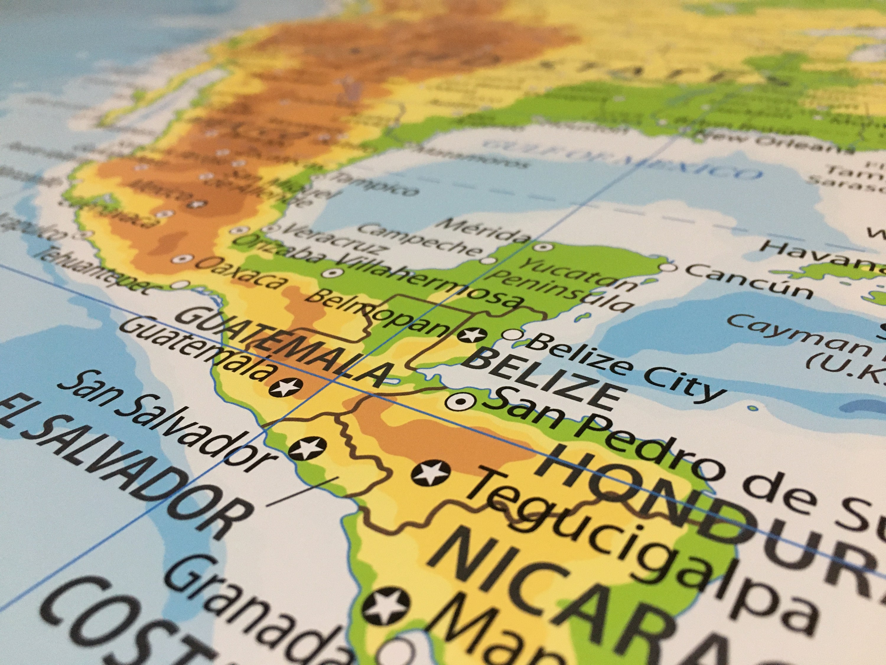 World Physical Geography Map Peel and Stick Wallpaper - Etsy