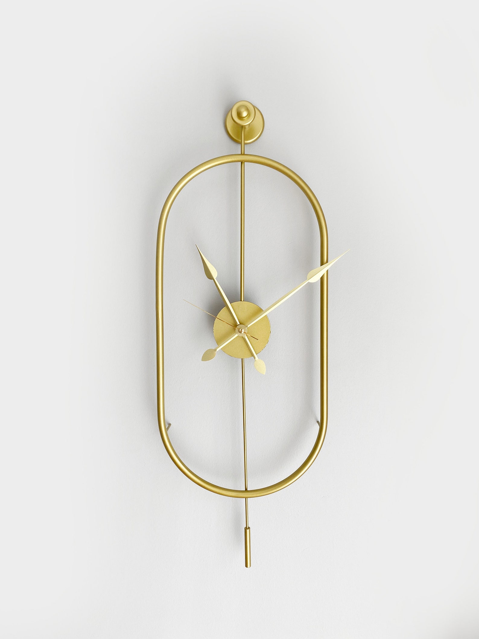 Gold Wall Clock, Large Wall Clock, Home Decor, Living Room Clock ...