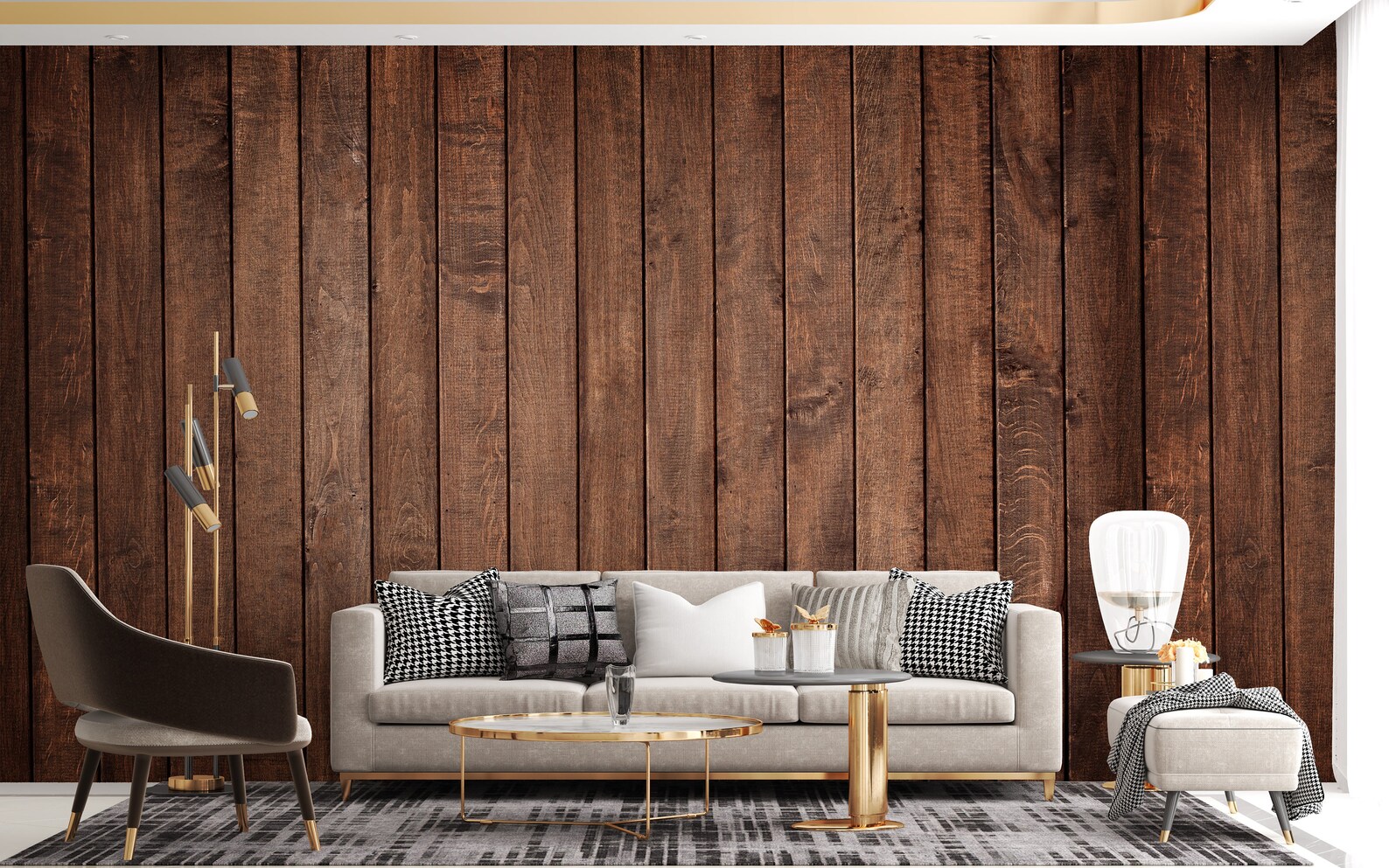 Rustic Wood Panel Wallpaper, Peel and Stick, Cottage Style - Etsy