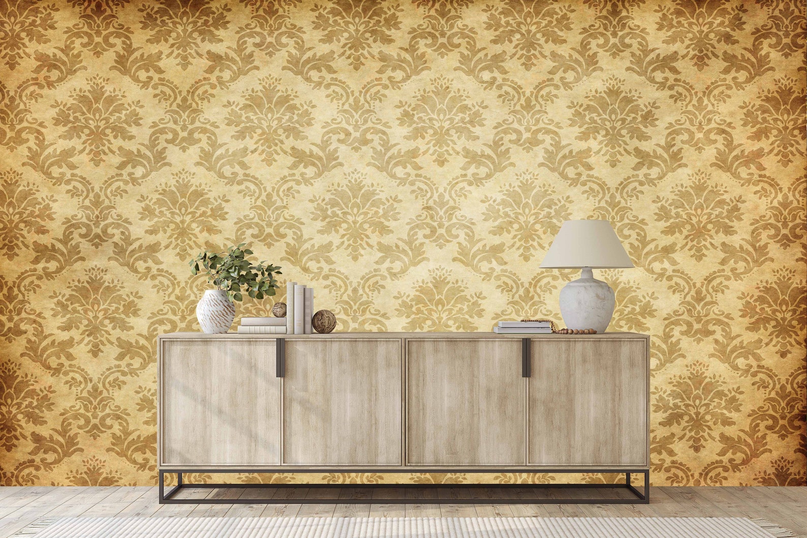 Vintage Wallpaper Retro Removable Peel and Stick Self Adhesive Wall ...