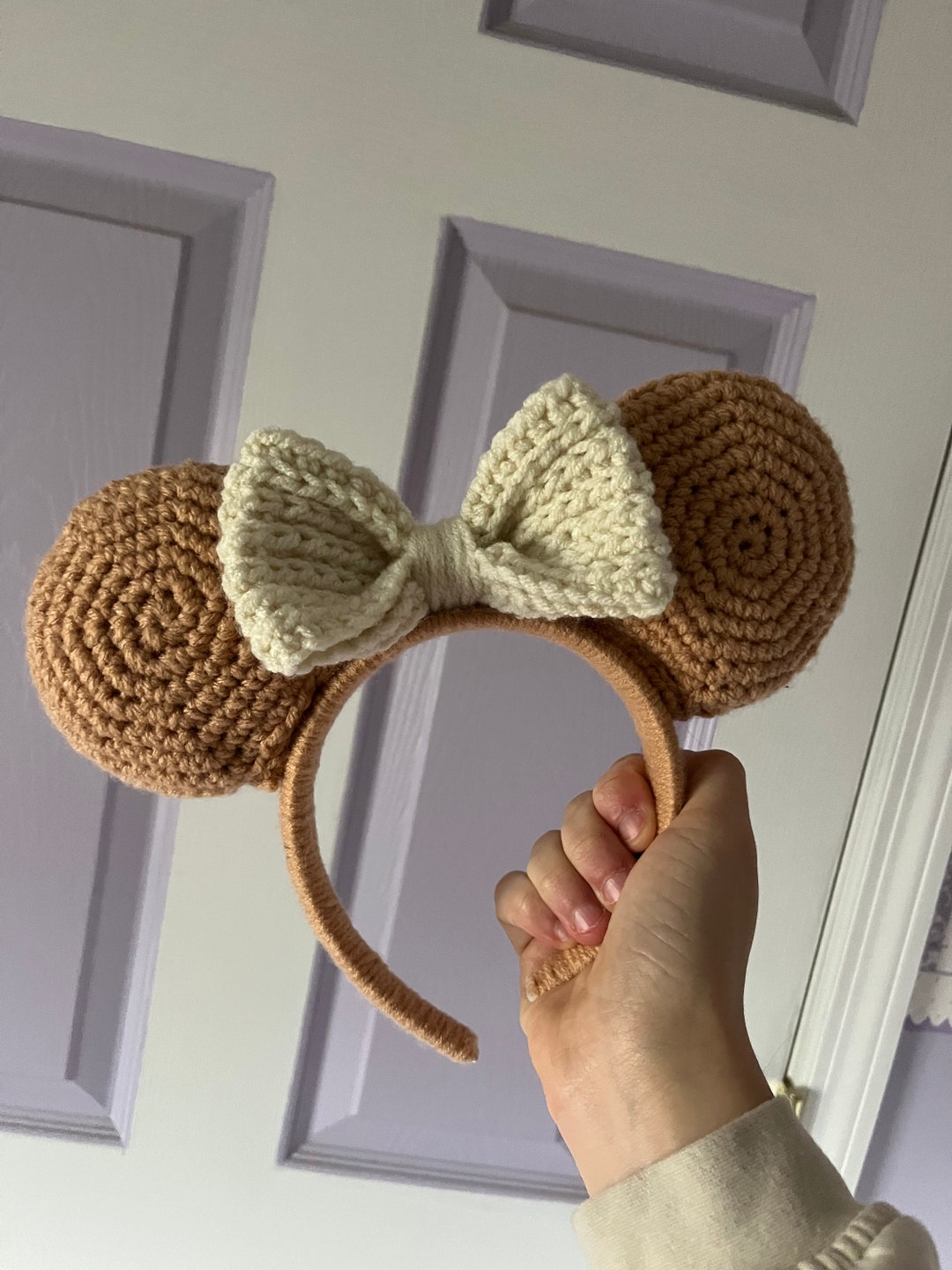 Crochet Minnie Mouse Ears - Etsy