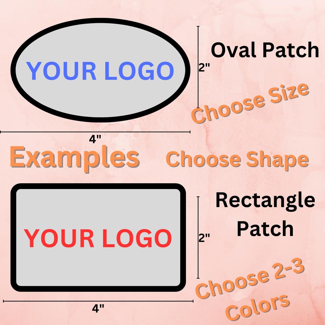 Logo Patches - Choose Logo, Shape, Font, Colors, Sew On, Iron On ...