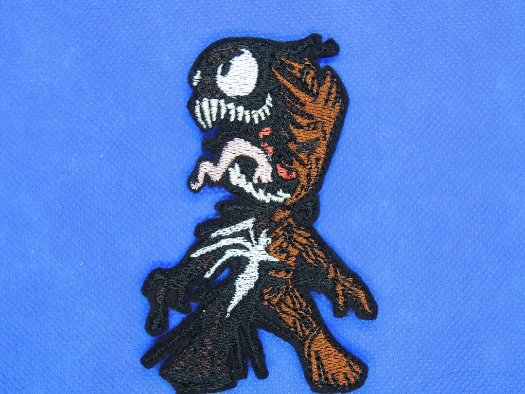 Superhero Patches Groot/venom Sew On Iron On Velcro - Etsy
