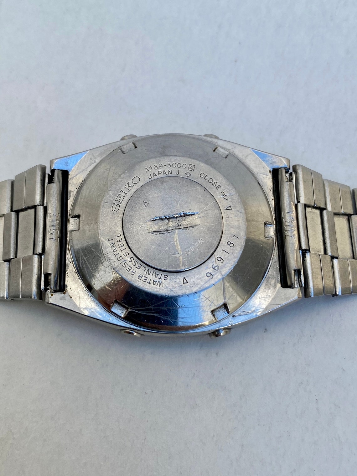 Vintage Seiko A169-5000 Melodic Alarm LCD Watch Mens | Etsy