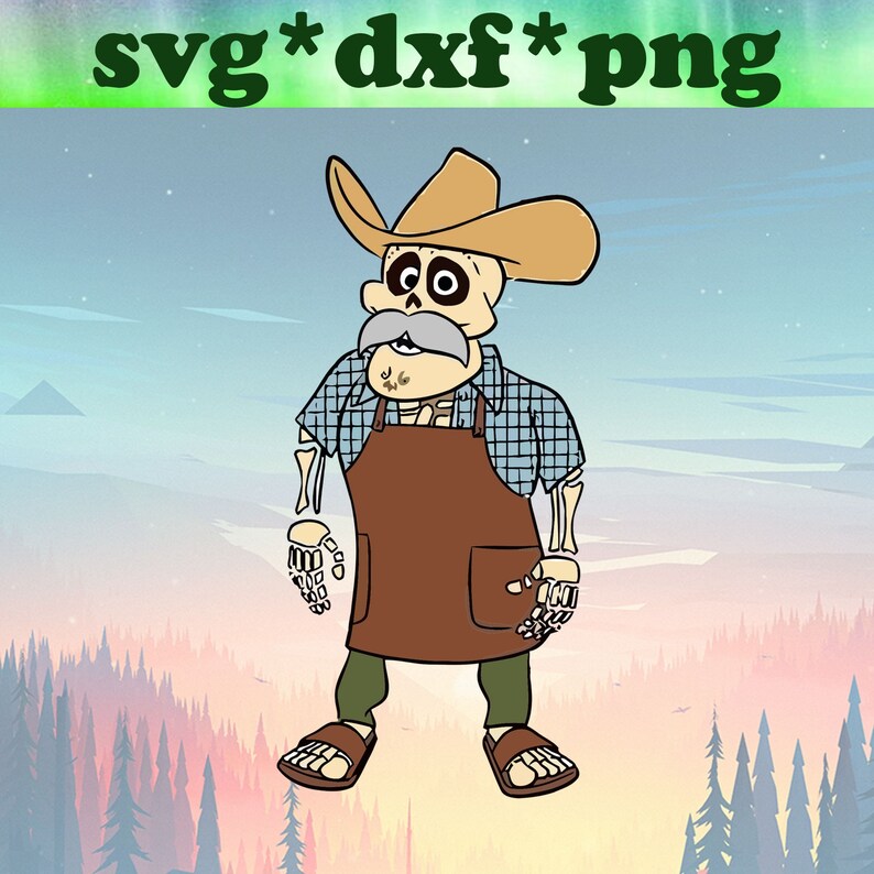 Coco Papa Julio SVG DXF PNGCoco characters svg Disney | Etsy