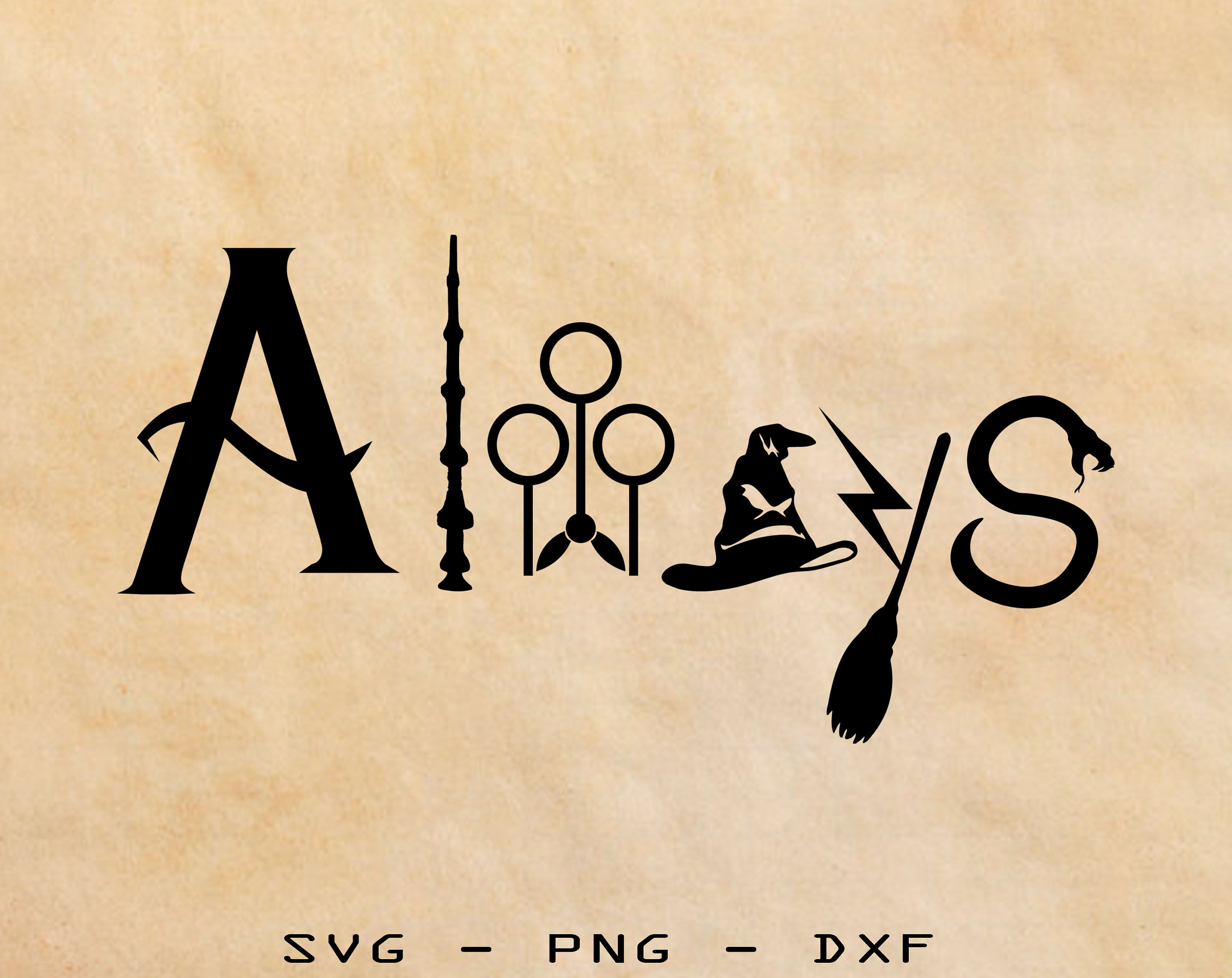 Always Harry Potter svg/png/dxf Wizard svg Muggle Cut | Etsy