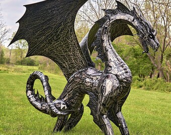 Large Dragon Statue - Etsy